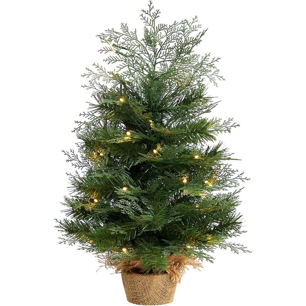 HOME IMPORTS EMPORIUM 2 ft. PreLit Full Classic Pine Artificial ...
