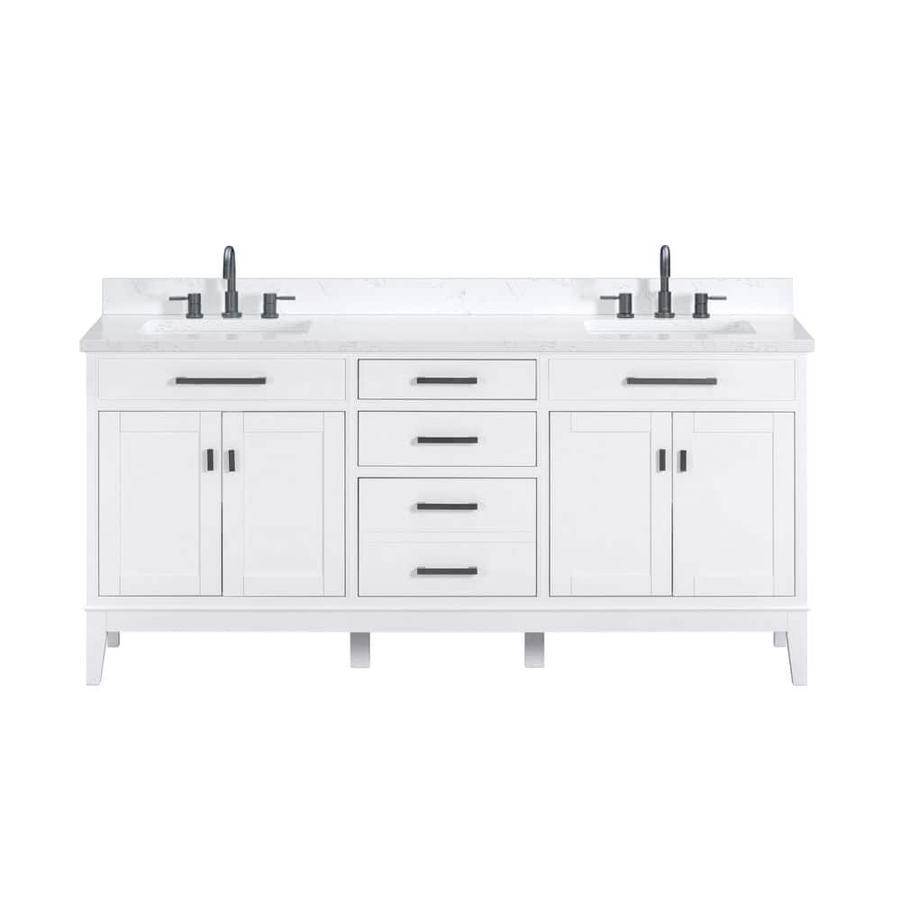 Have a question about Avanity Madison 73 in. Double Sink White Bath ...