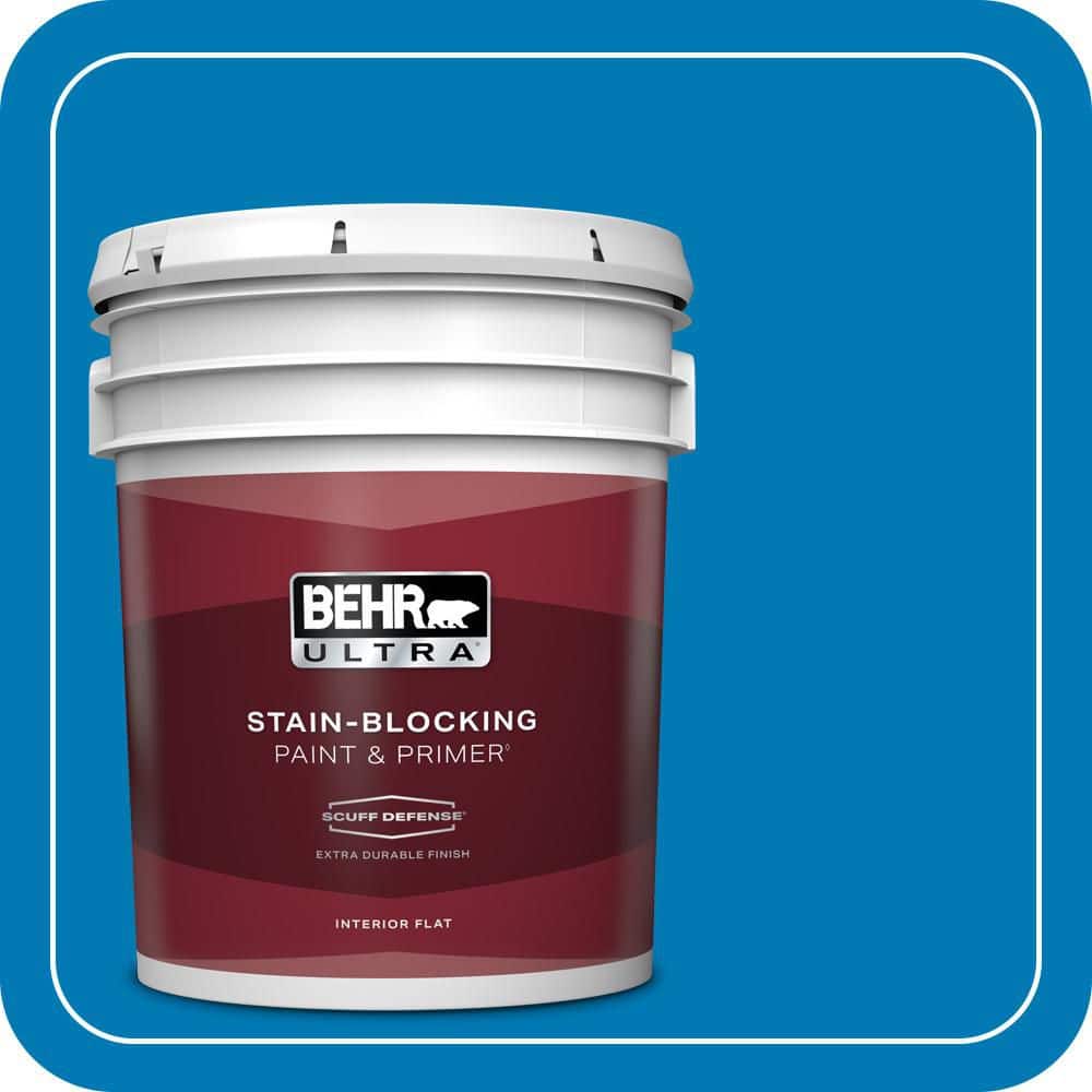 BEHR ULTRA 5 gal. #P500-6 Deep River Extra Durable Flat Interior Paint ...