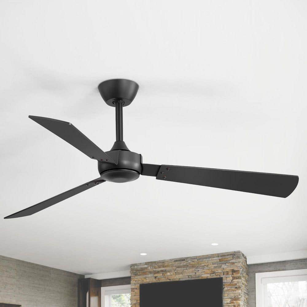 Airsurfer Primo 52 in Modern No-Light Ceiling Fan with 3 Plywood Blades ...