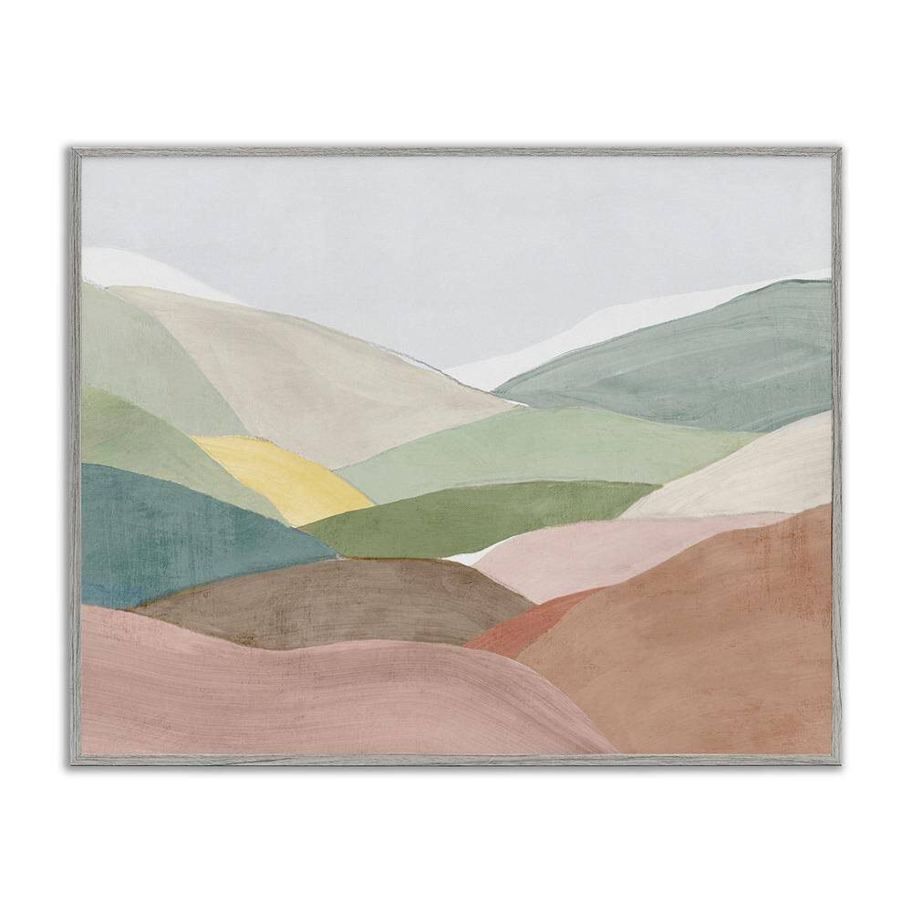 Stupell Industries Soft Rolling Hills by Ian C. 1 Piece Gray Framed ...