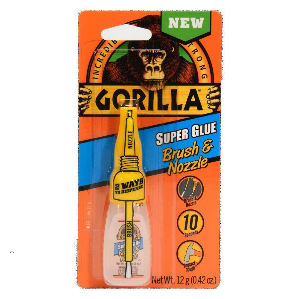 Gorilla 13.2 g Super Glue Brush and Nozzle 3599 - The Home Depot