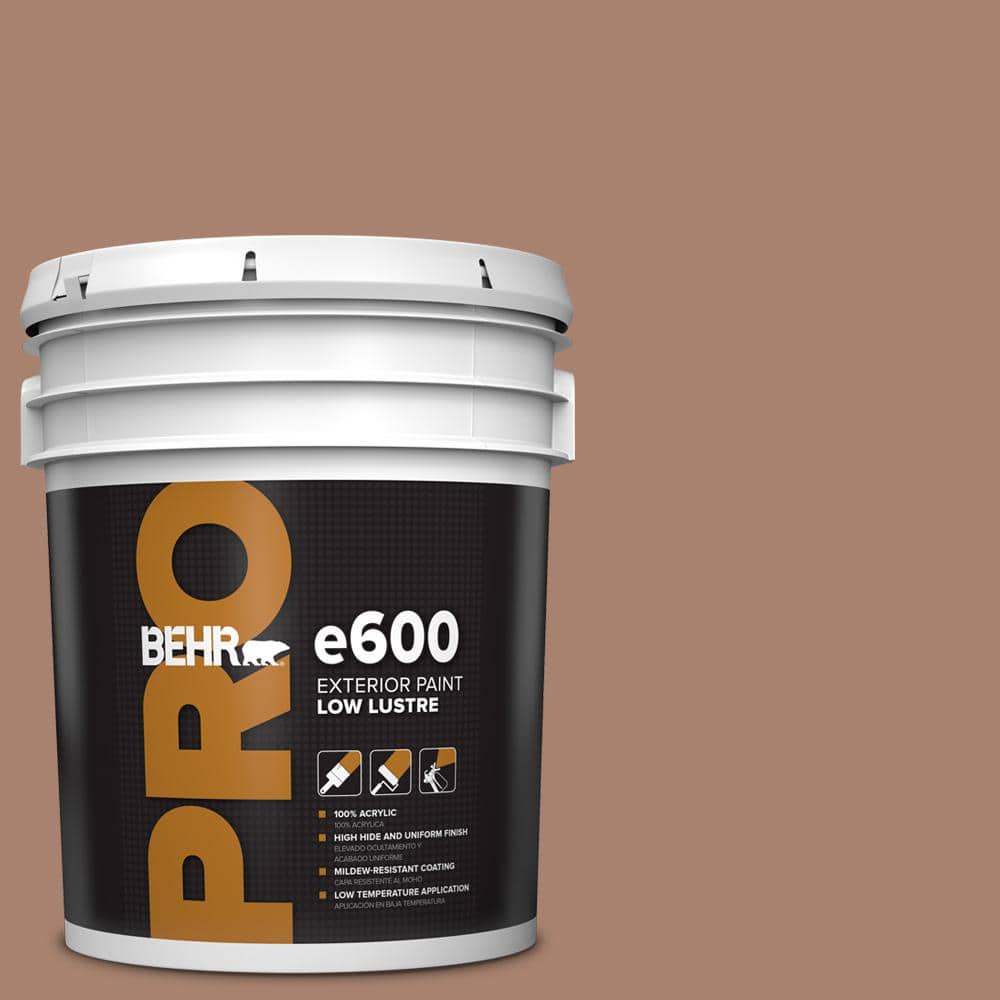 BEHR PRO 5 gal. #S190-5 Cocoa Nutmeg Low Luster Exterior Paint PR62305 ...