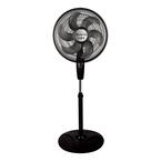 Comfort Zone 42 in. Adjustable-Height 3-Speed Oscillating Pedestal Fan ...