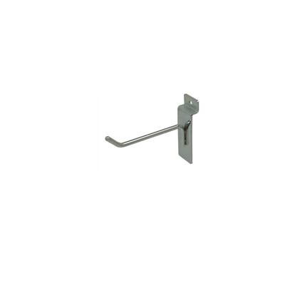 Econoco 12 in. Chrome Thin Line Hook for Slatwall (Pack of 96) XTW/H12