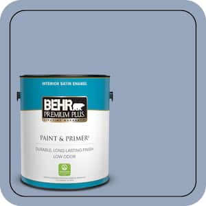 BEHR PREMIUM PLUS 1 gal. #590F-4 Cloudberry Satin Enamel Exterior Paint ...