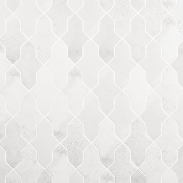 Ivy Hill Tile Tripoli Cruz White 4.84 in. x 8.46 in. Terracotta Look ...