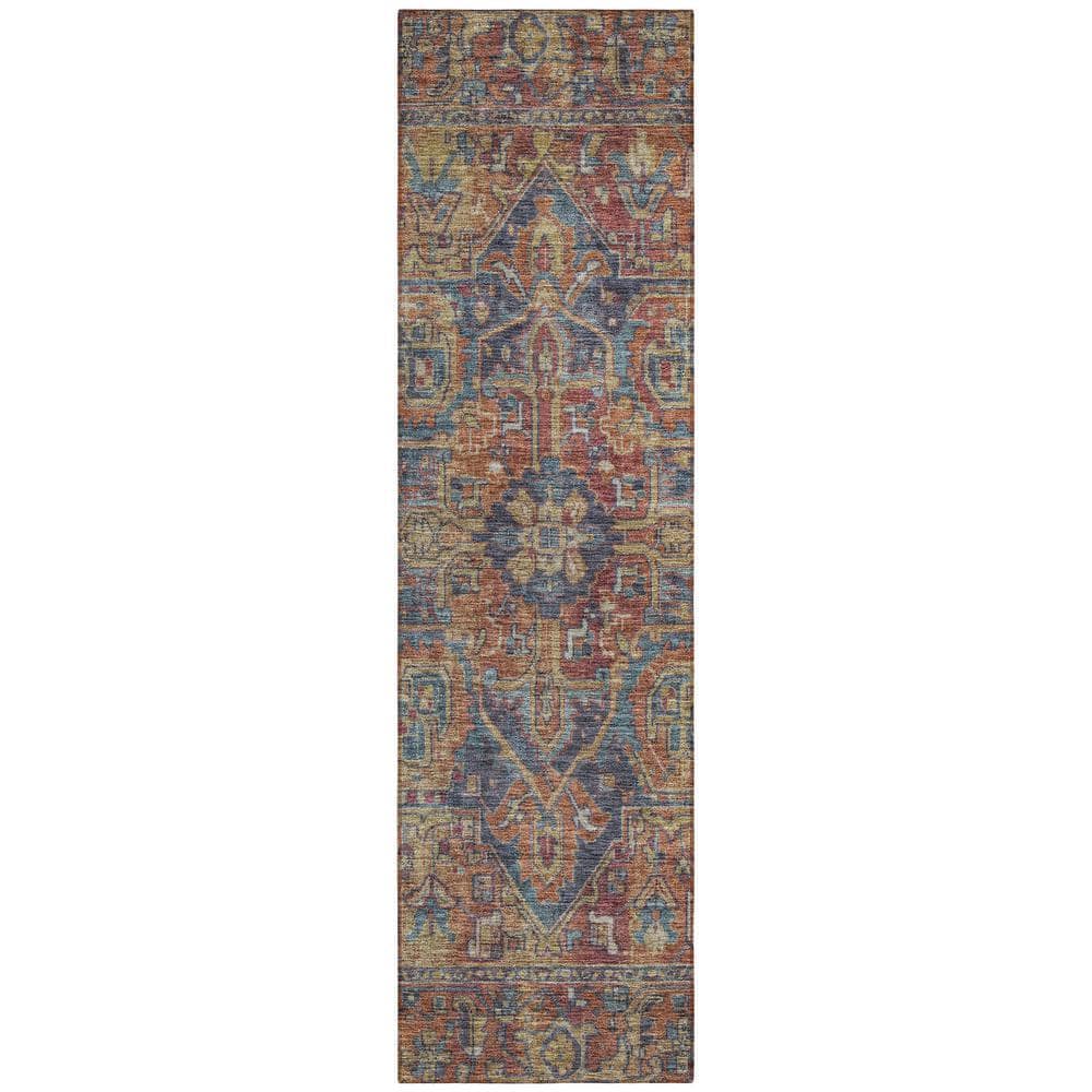 Addison Rugs Chantille ACN571 Red 2 ft. 3 in. x 7 ft. 6 in. Machine ...