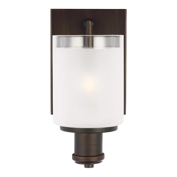 Generation Lighting Norwood 5 in. 1-Light Burnt Sienna Vanity Light ...
