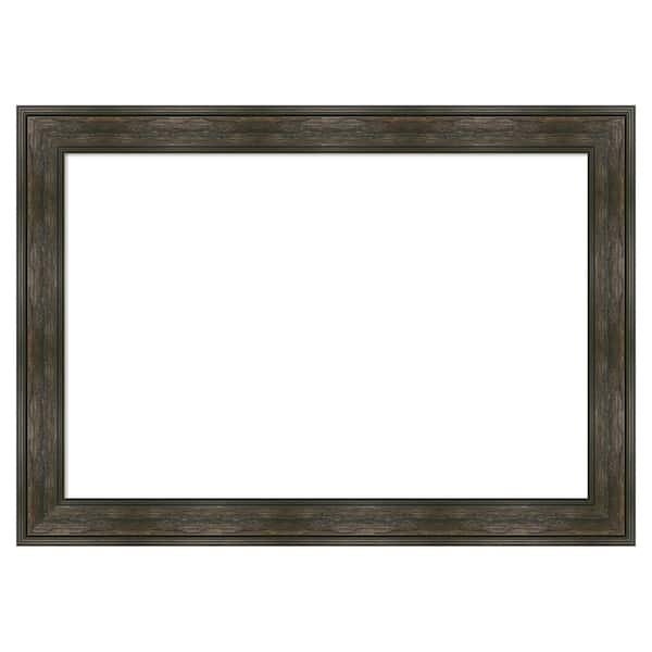 Amanti Art Rail Rustic Char 42 in. x 30 in. Polystyrene Framed Dry ...