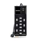 APC Black SurgeArrest 8 ft. Surge Protector with 11 outlets, 2 USB ...