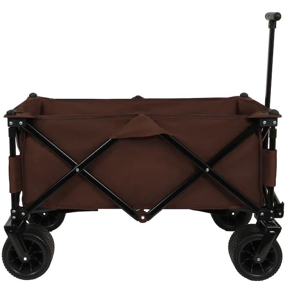 Otryad 300 cu. ft. Steel Garden Cart, Push Cart Dolly, Moving Platform ...