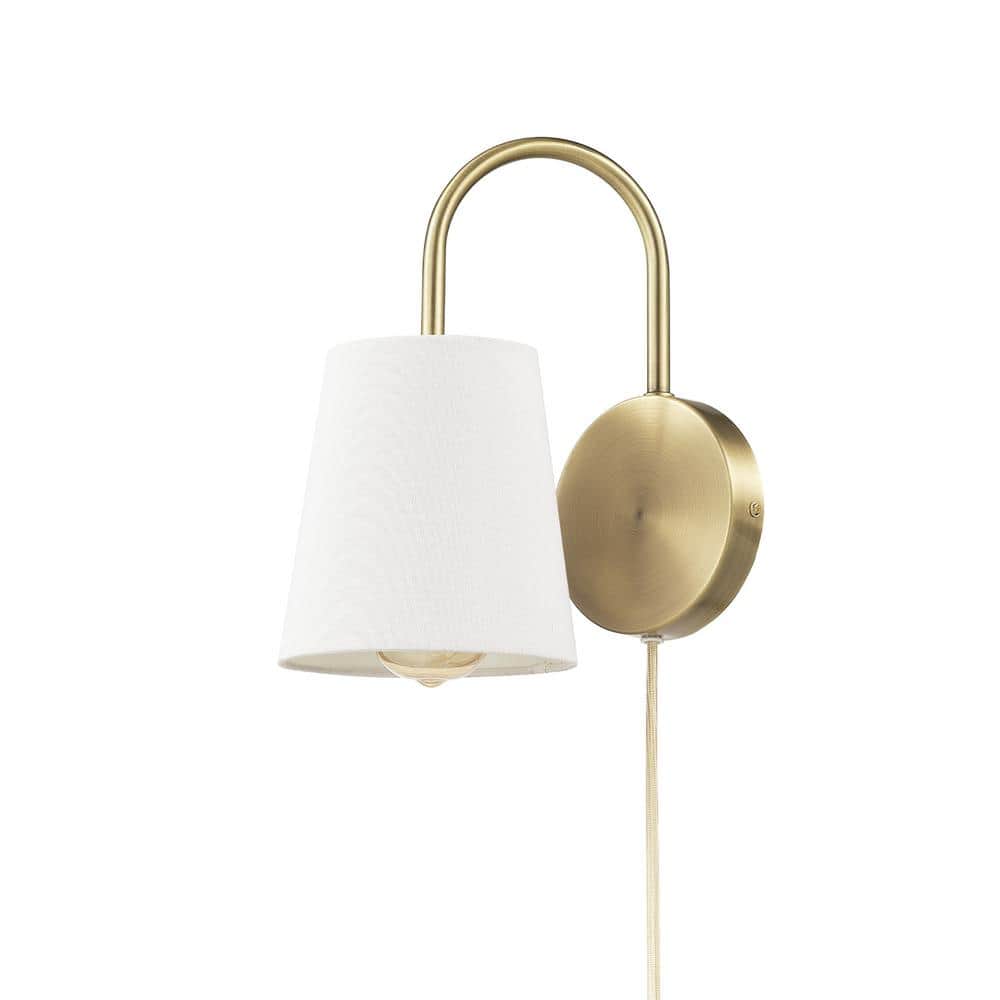 Reviews for Novogratz x Globe Electric Pearl 6 in. 1-Light Matte Brass ...