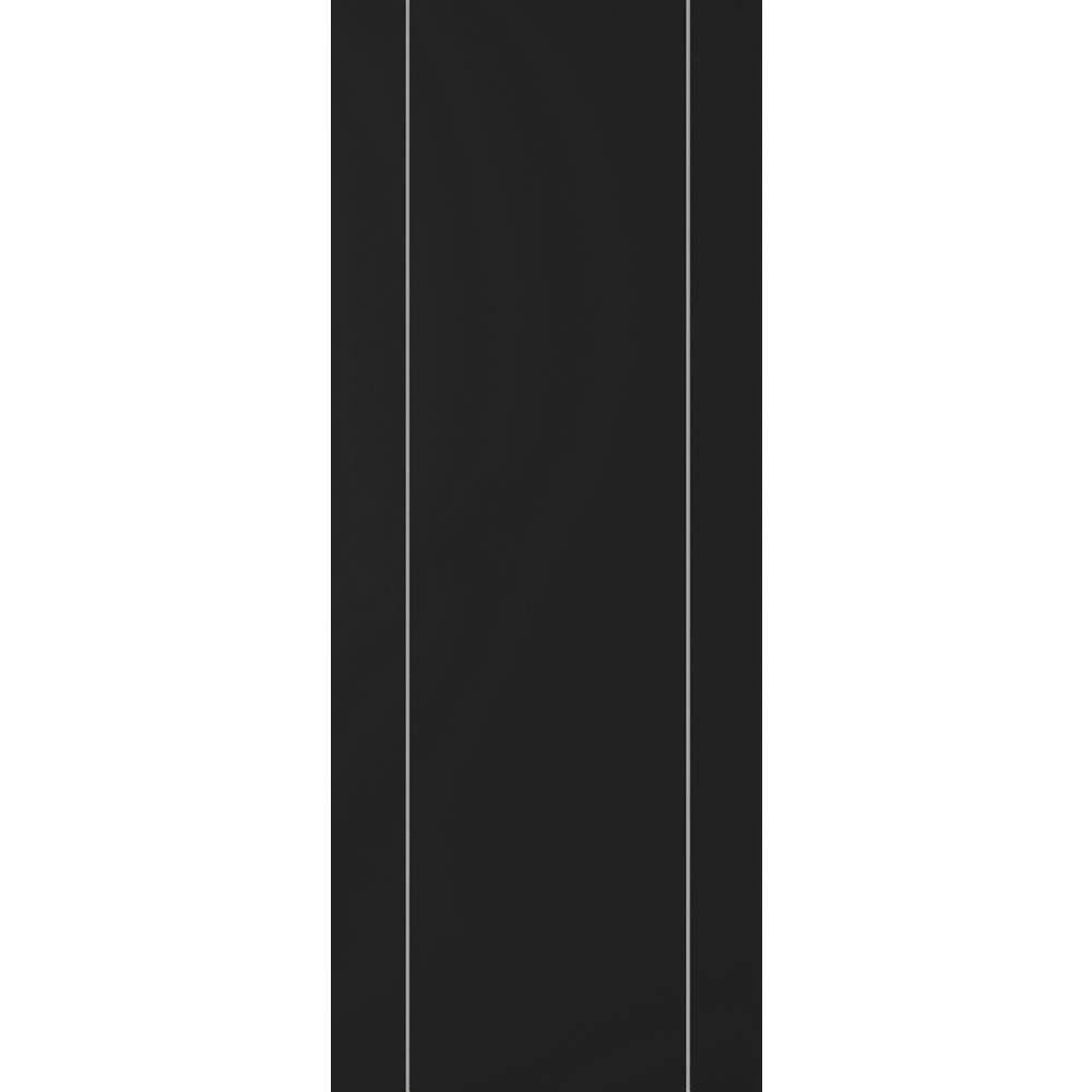 Belldinni Optima 2U 24 in. x 80 in. No Bore Black Matte Solid Composite ...