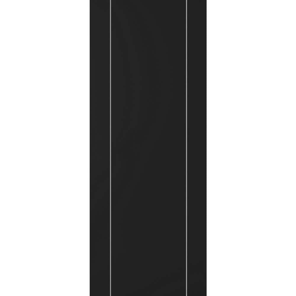 Belldinni Optima 2U 28 in. x 80 in. No Bore Black Matte Solid Composite ...