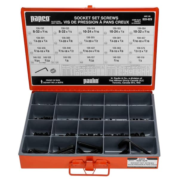 Socket Set Screws Assorted Master Pro Kit (191-Pieces) 020-629 - The ...