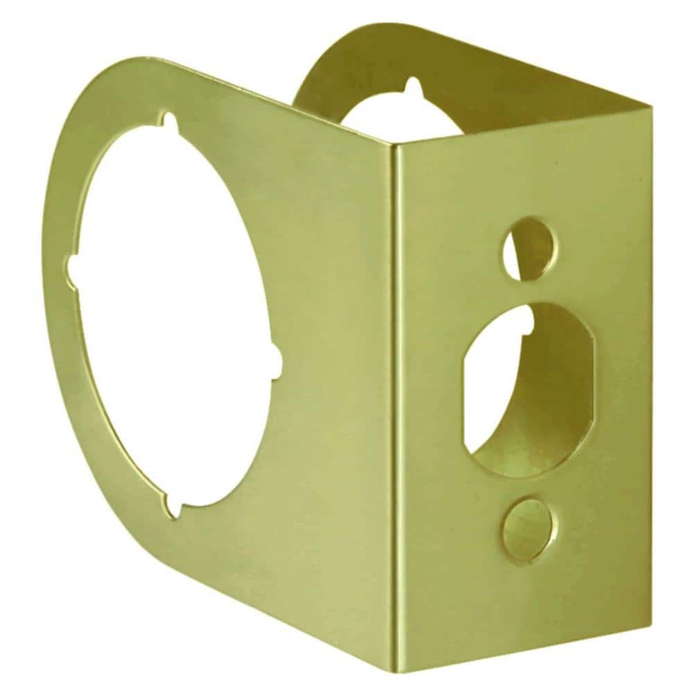 First Watch Security 2-3/8 in. x 1-3/4 in. Solid Brass Door Reinforcer ...