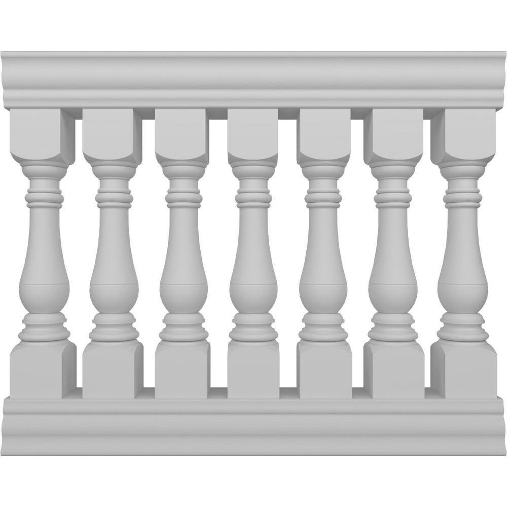 Ekena Millwork Fiberthane Bradford Balustrade 48 in. L x 42 in. H ...