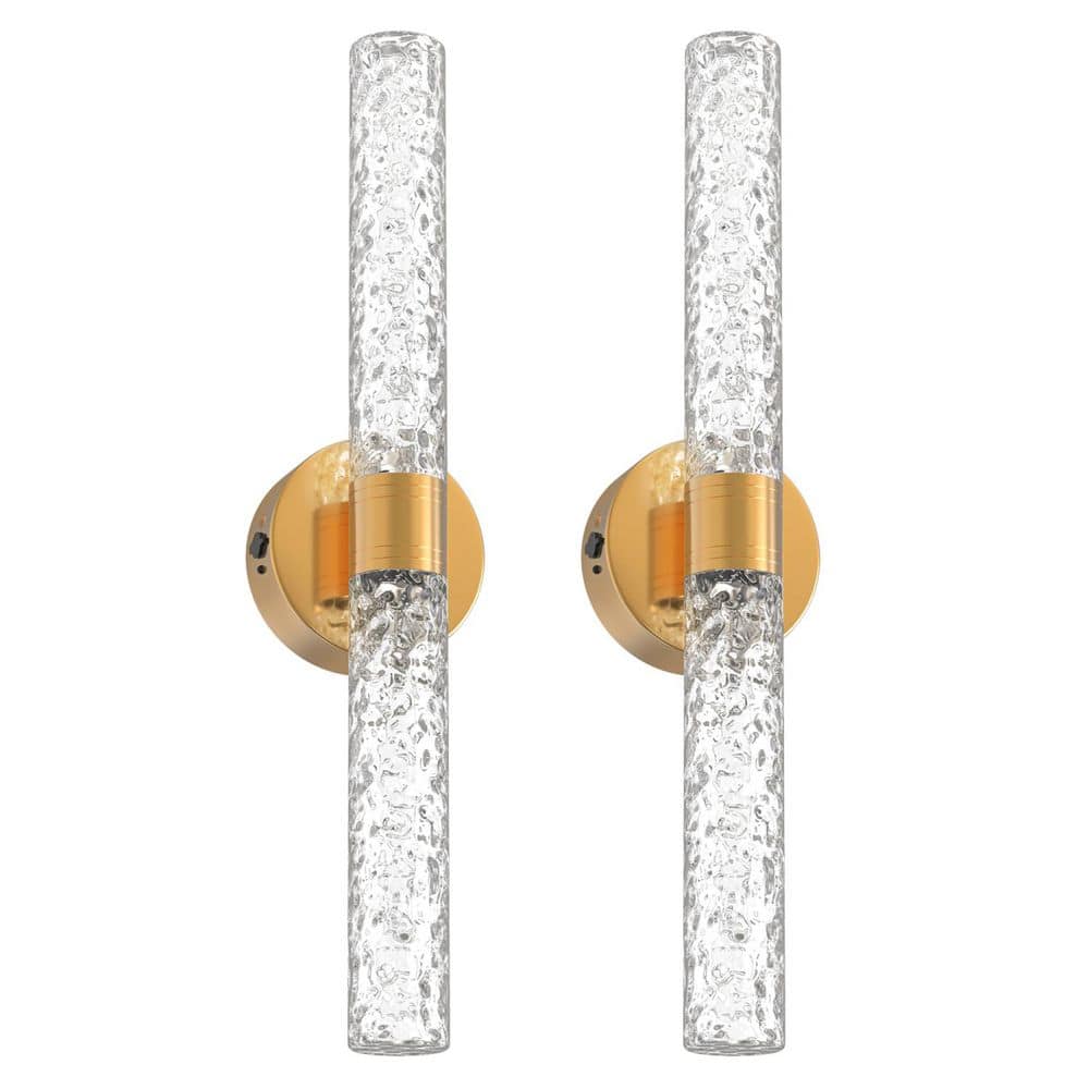 Emeritpro 2-Pack 21.26 in Copper LED Wall Sconce, Modern Linear Wall ...