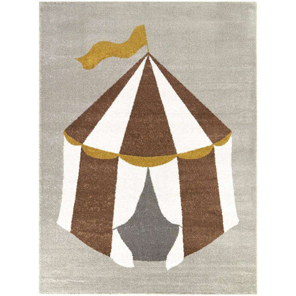 BALTA Lise Grey 5 ft. x 7 ft. Circus Tent Area Rug 3122817 - The Home Depot