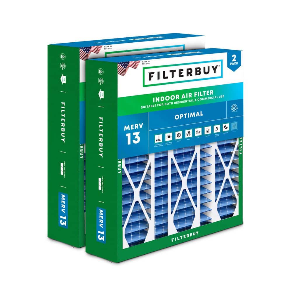 Filterbuy 20 in. x 25.25 in. x 3.5 in. MERV 13 (FPR 10) Health Defense ...