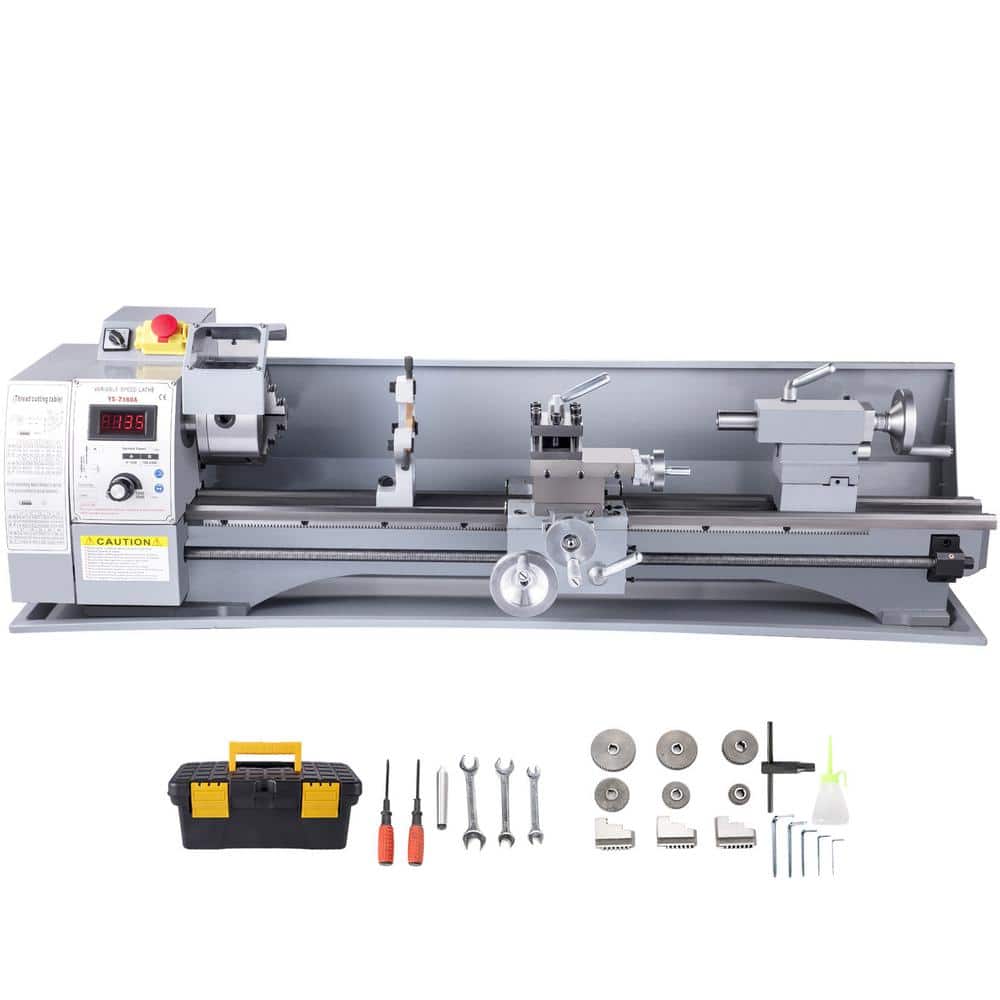 SKYSHALO Metal Lathe, 8.3 x 31.5 in. Mini Lathe Machine, 2500 RPM ...