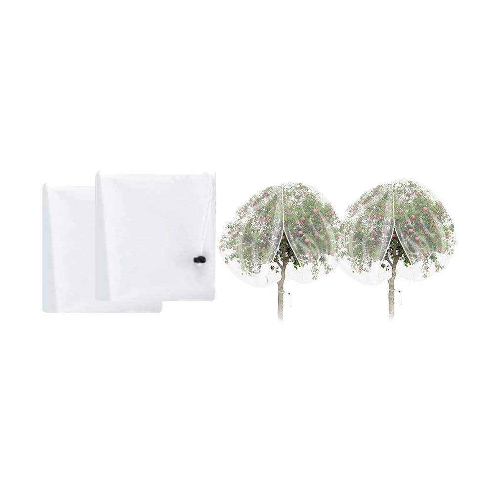 .N/A 10 x 10 ft. Gal. Plastic Tree Netting with Zipper for Fruit Trees ...