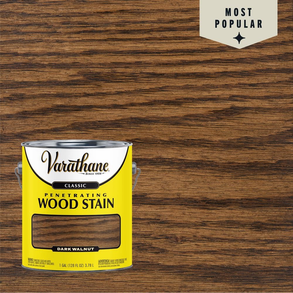 Varathane 1 Gal. Dark Walnut Classic Wood Interior Stain 340614 - The ...