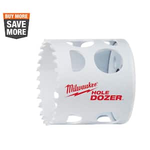 Milwaukee 2 in. Hole Dozer Bi-Metal Hole Saw with 3/8 in. Arbor & Pilot Bit 49-56-9667 - The ...