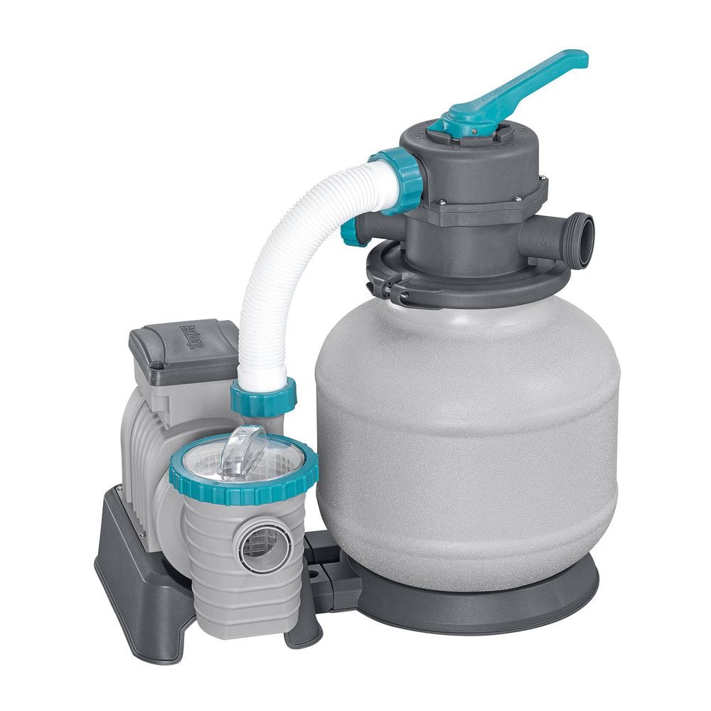 Bestway 2,200 Gallon Sand Filter Pump for Above Ground Outdoor Swimming ...