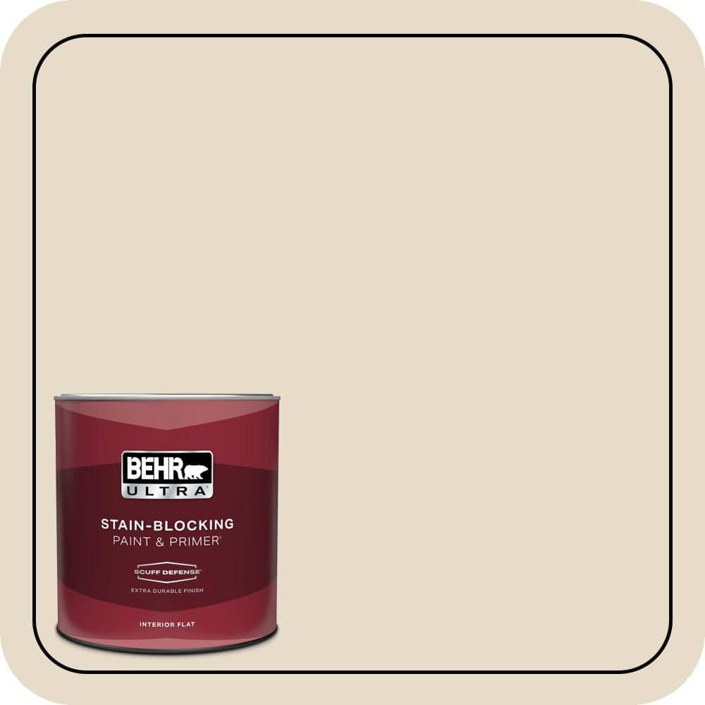 BEHR ULTRA 1 qt. #OR-W08 Coco Malt Extra Durable Flat Interior Paint ...