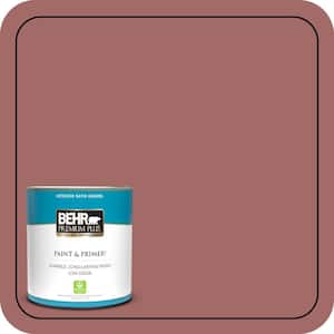 BEHR PREMIUM PLUS 8 oz. #S150-5 Vermilion Satin Enamel Interior ...