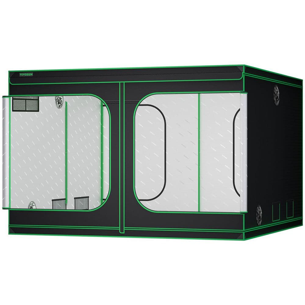 VIVOSUN 10 ft. x 10 ft. High Reflective Mylar Grow Tent with ...