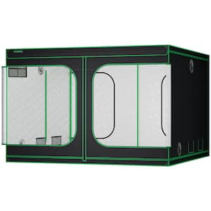 VIVOSUN 8 ft. x 4 ft. P848 Black Pro Grow Tent with Reflective Mylar ...