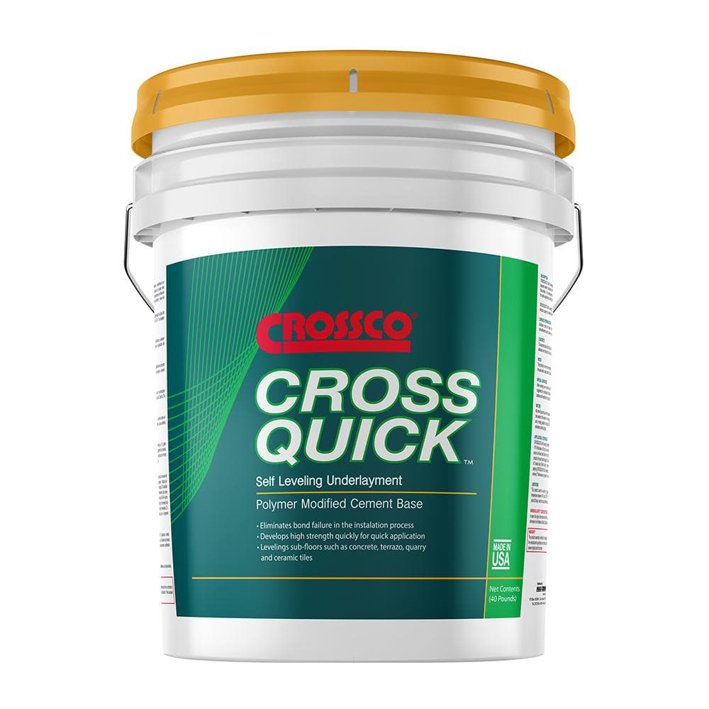 Crossco Cross-Quick Self-Leveling Underlayment Concrete Mix 41 lb ...