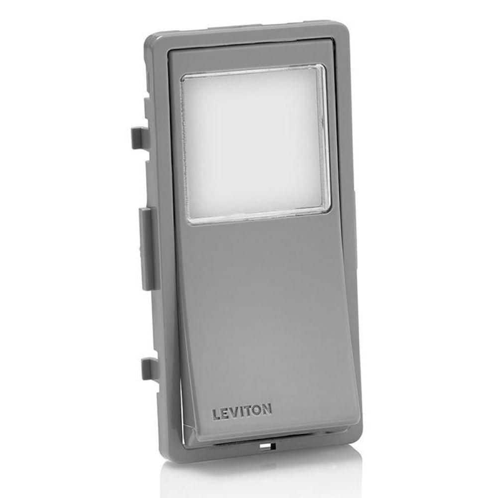 Leviton Decora 24-Hour Programmable Timer Switch Faceplate, Gray VPTKT ...