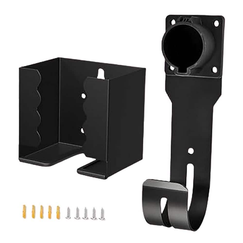 Ahfiwaso Electric Vehicle EV Charger Holder Wall Mount Kit Steel ...