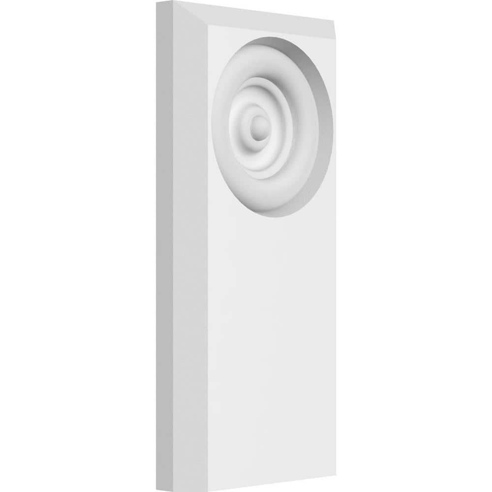 Ekena Millwork 1/2 in. x 2-1/2 in. x 5 in. PVC Standard Foster Bullseye ...