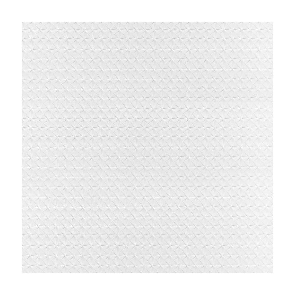 Gigrwiin White 2 ft. x 2 ft. Decorative Textured Ceiling Tile 48 (sq ...