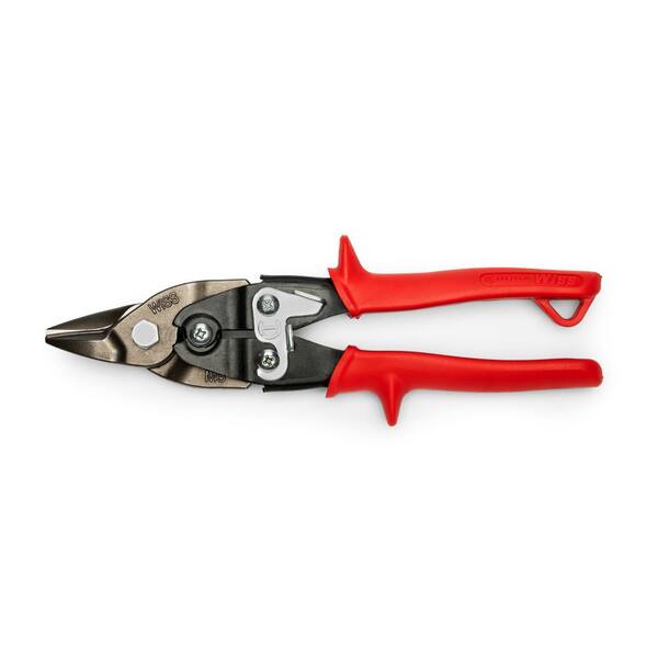 Crescent Wiss 9 1 4 in. Compound Action Straight Left and Right Cut Bulldog Aviation Snip M5R The Home Depot