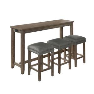 Furniture of America Dremmend Antique Pink Counter Height Table IDF ...