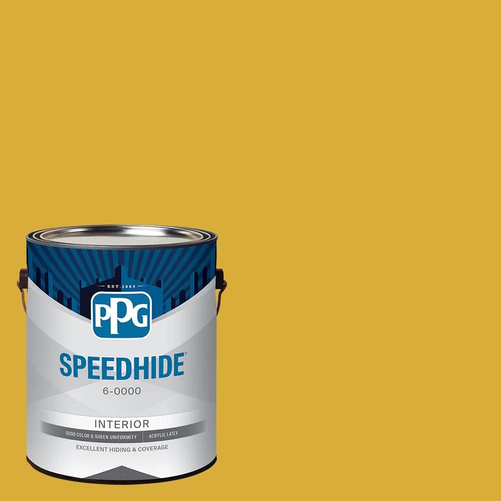 SPEEDHIDE 1 gal. PPG1214-7 Yarrow Satin Interior Paint PPG1214-7SH-1SA ...