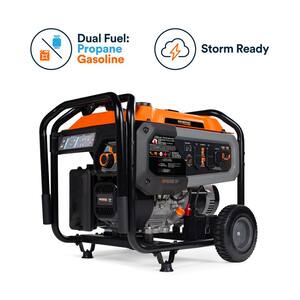 Generac 4500 / 4000-Watt Dual Fuel Recoil Start Gasoline / Propane ...
