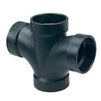 NIBCO 2 in. ABS DWV All Hub Double Fixture Sanitary Tee C5835BHD2