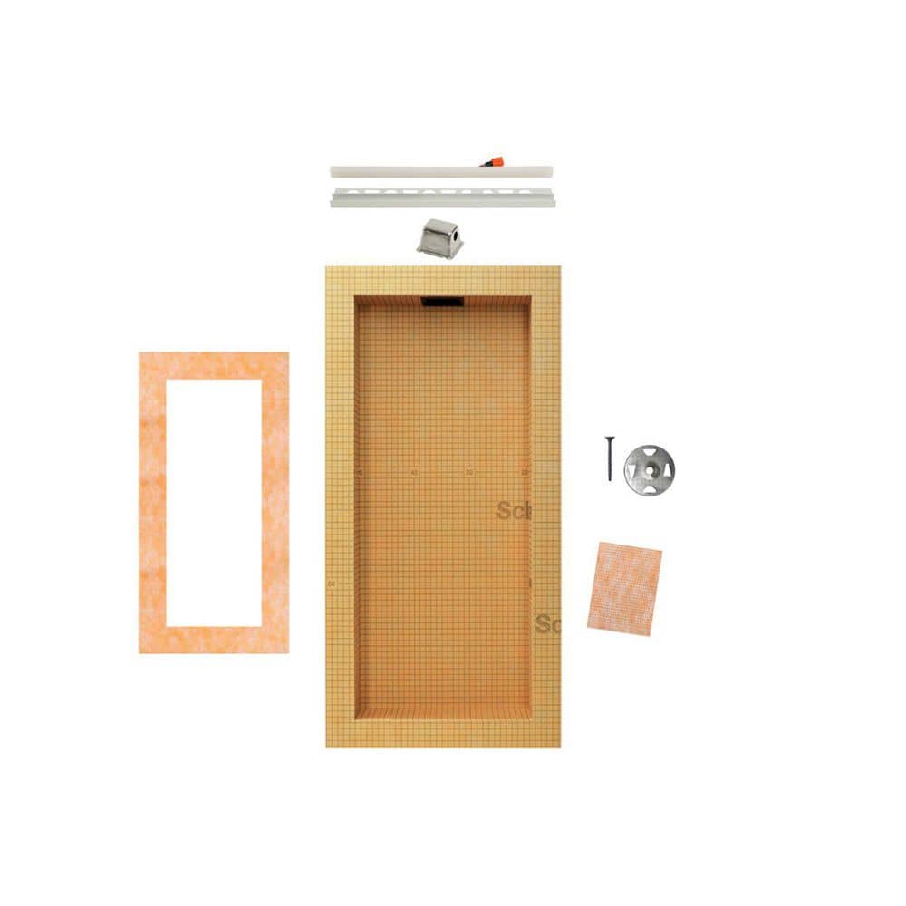 Schluter Kerdi-Board-SNLT Shower Niche 12 in. x 28 in. with Frame and ...