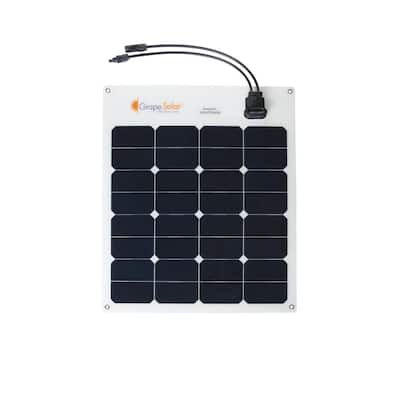 Grape Solar 200-Watt Monocrystalline PV Solar Panel for Cabins, RV's ...