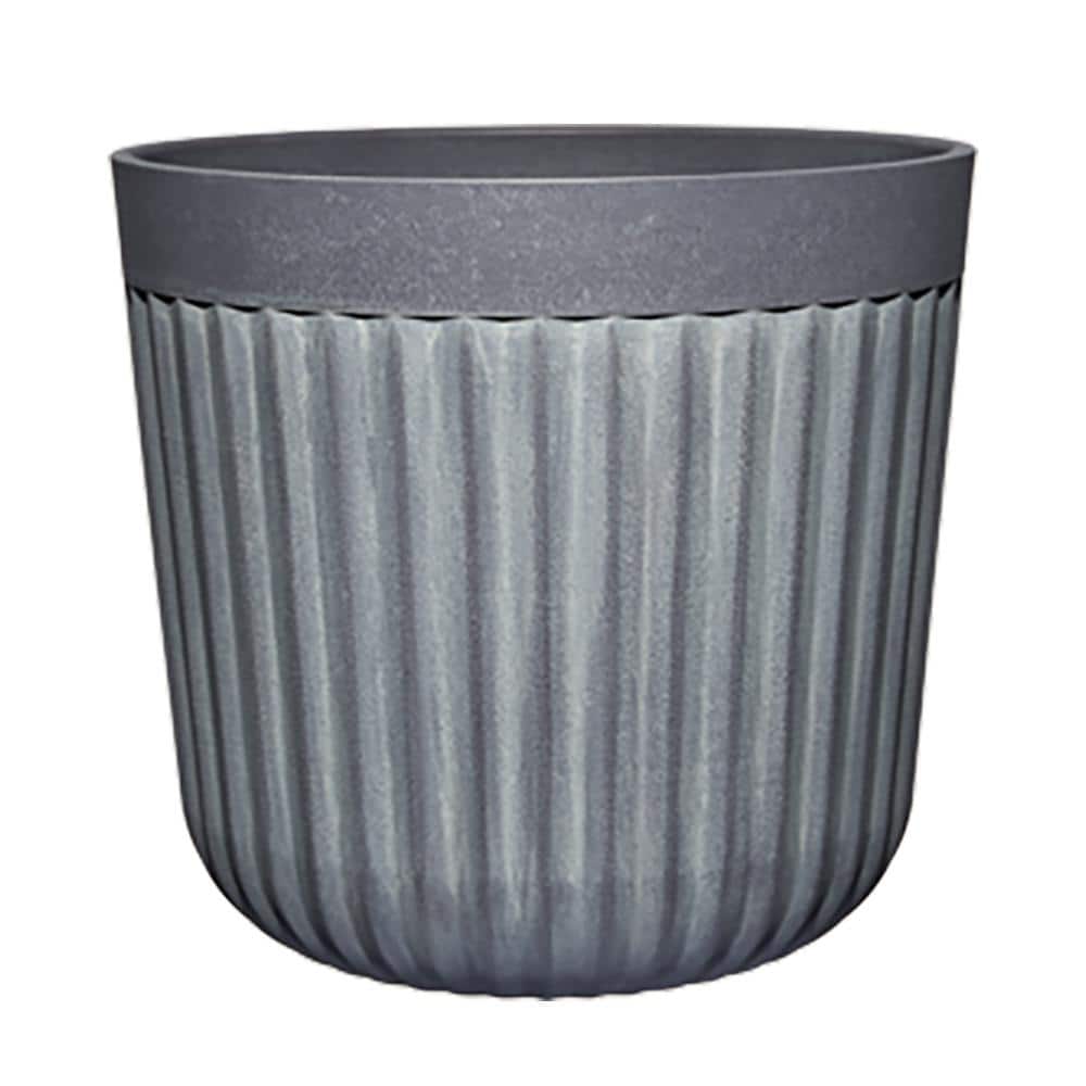 CHG CLASSIC HOME & GARDEN Arlington Fluted Medium Slate Resin Drop-N ...