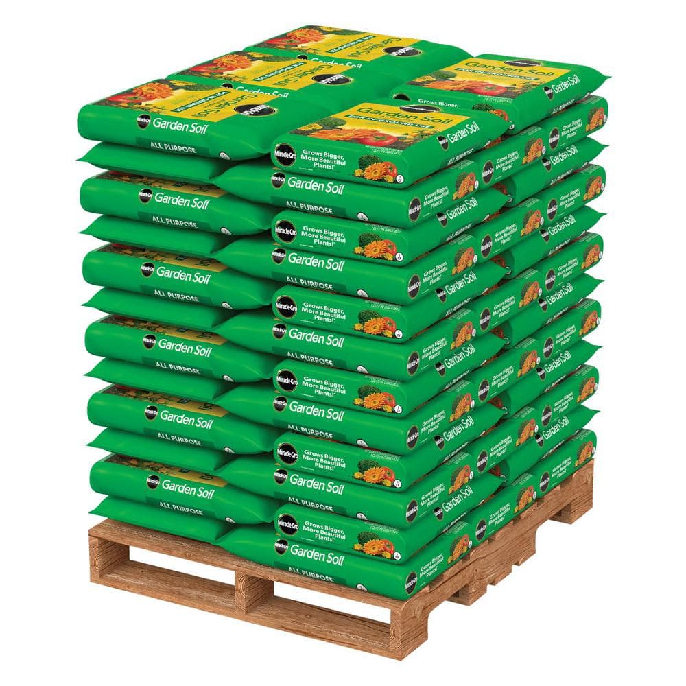 Miracle-Gro 1 cu. ft. Garden Soil All Purpose for In-Ground Use, Pallet ...