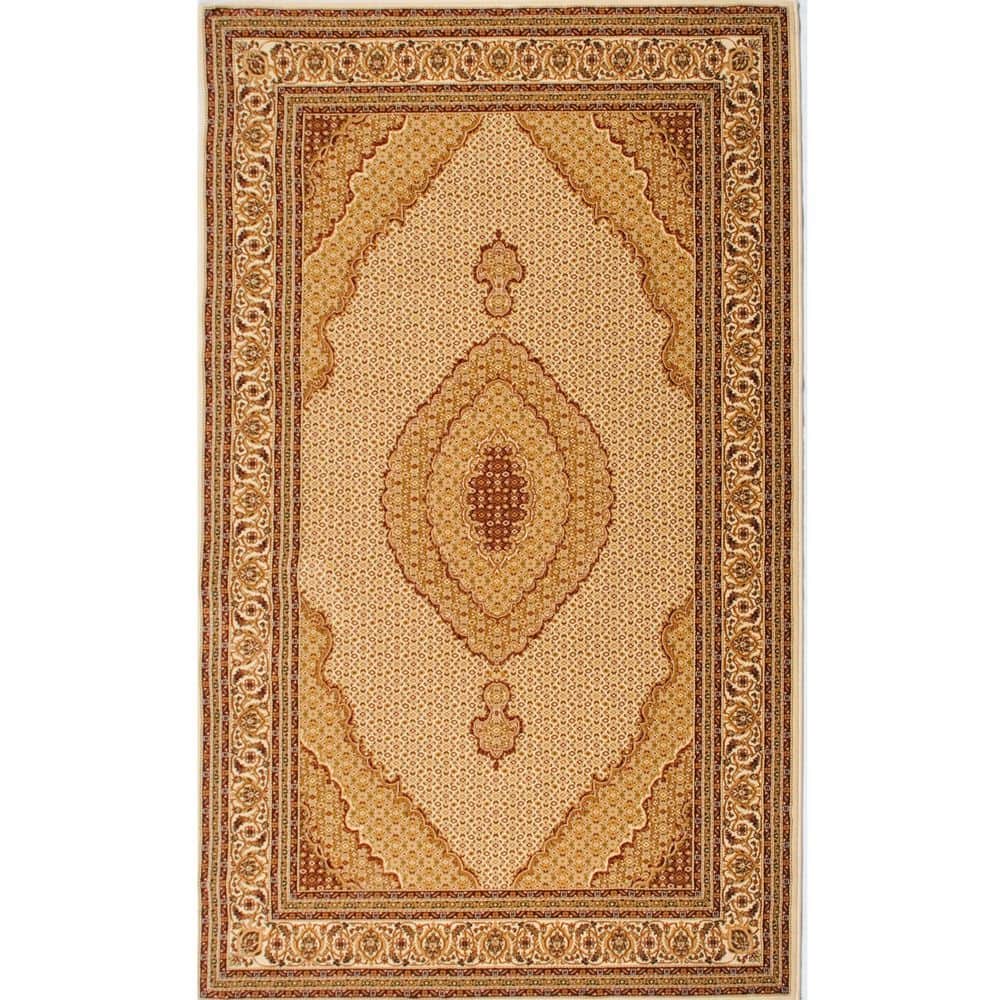 Rug Branch Majestic Beige Cream, Traditional 2 ft. x 9 ft. Moroccan ...