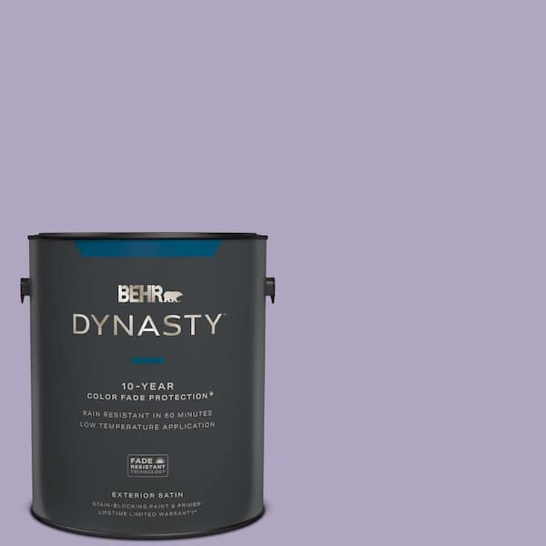 BEHR DYNASTY 1 gal. #650D-4 Winter Amethyst Satin Enamel Exterior Stain ...